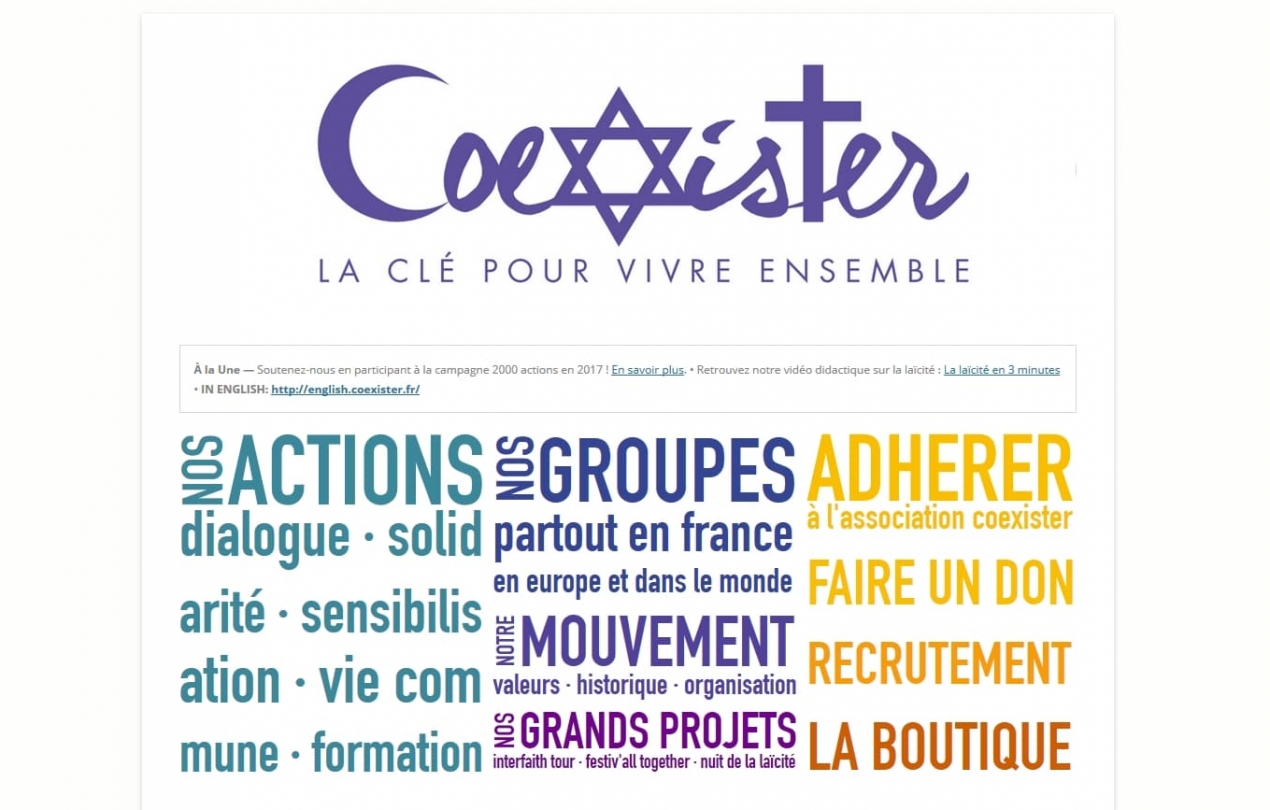 L'association Coexister sur Le Don - Appli Le Don